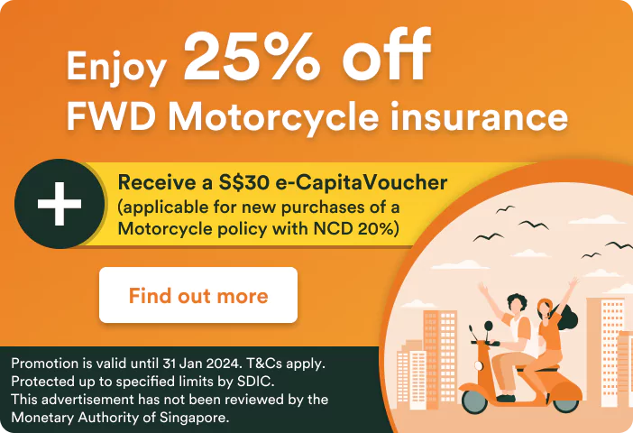 Buy Motorcycle Insurance Online | FWD Singapore